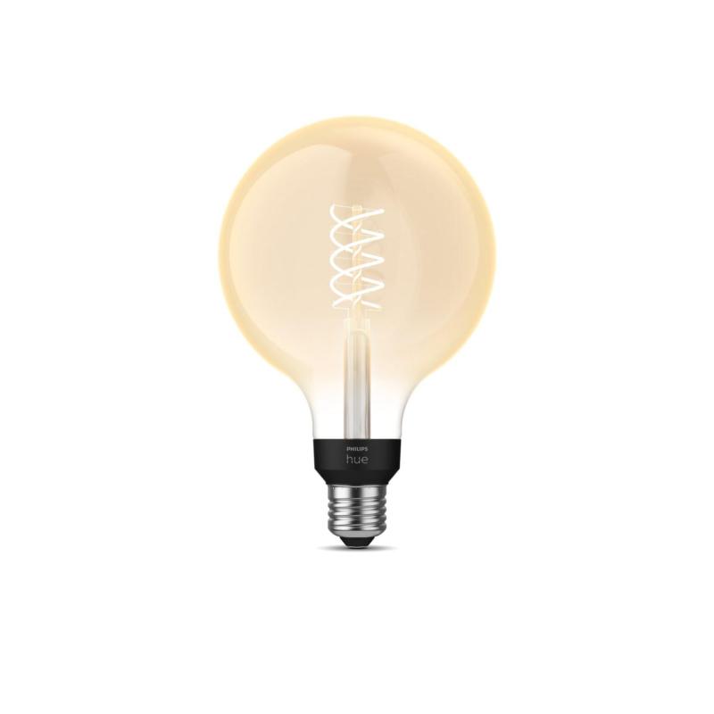 Lâmpada Filamento LED E27 7W 550 lm G125 PHILIPS Hue White - efectoLED