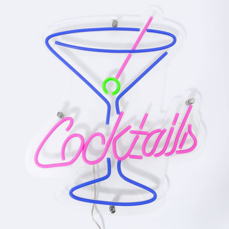 Letreiro Neon LED Cocktails - efectoLED