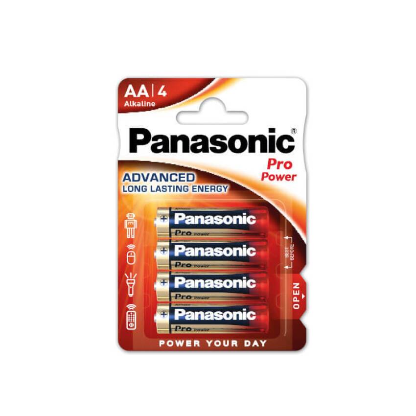 Blíster 4 Pilas Alcalinas 1,5V PANASONIC AA LR6PPG - efectoLED