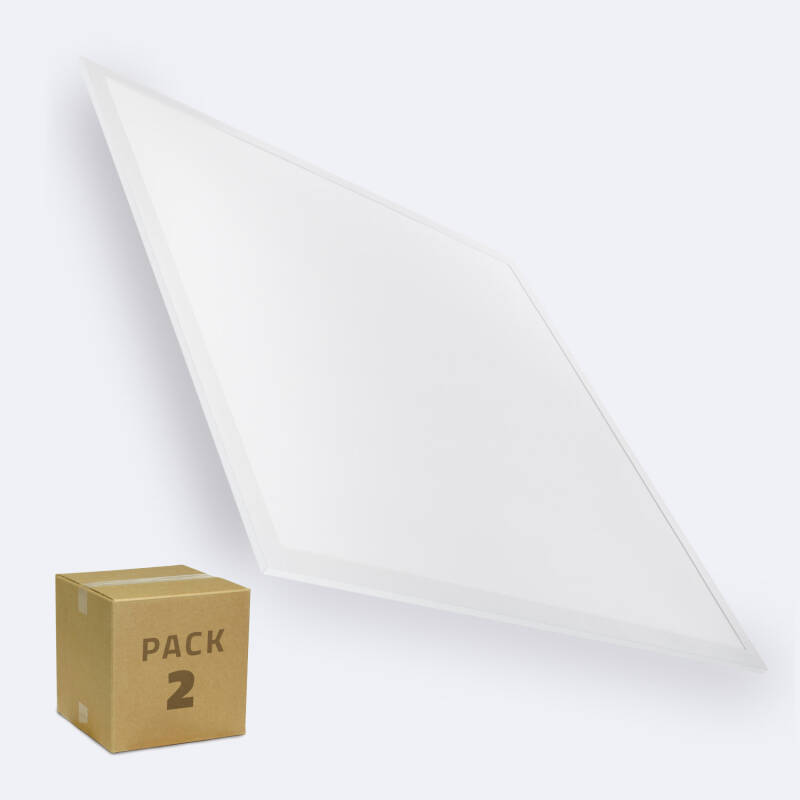 Pack de 2 Panel LED 60x60 cm 40W 4000lm - efectoLED